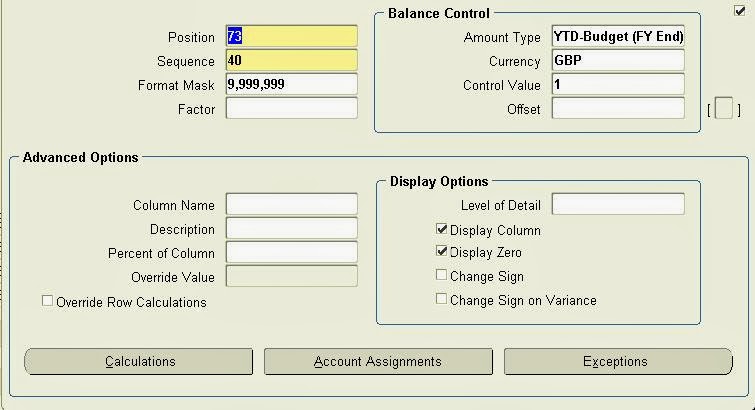 Oracle Financial Statement Generator Report Basics | Oracle Fusion and EBS Applications