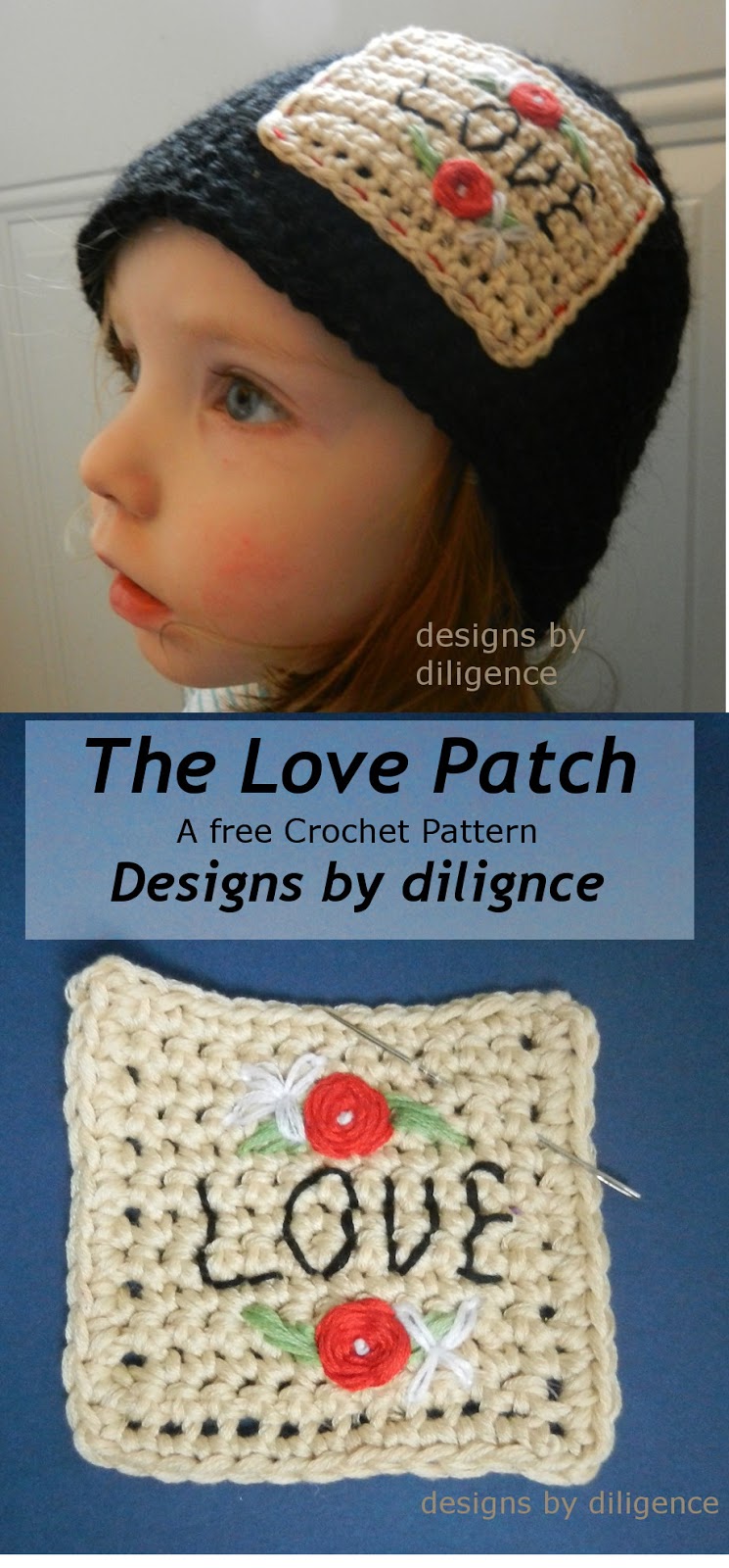 Designs by Diligence: The Love Patch: A Crochet Pattern