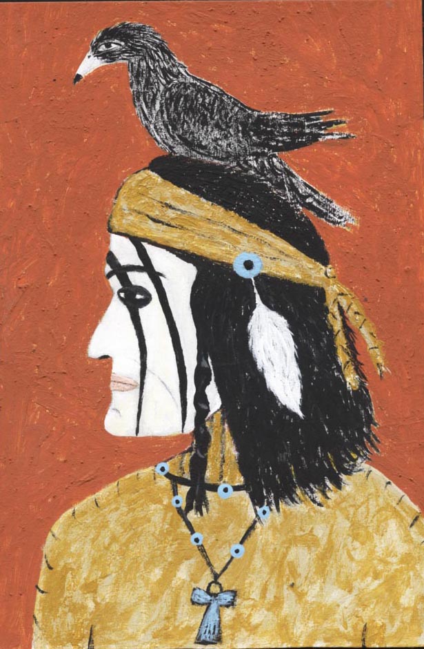 Black Goat Folk Art: TONTO from the Lone Ranger Mud Painting
