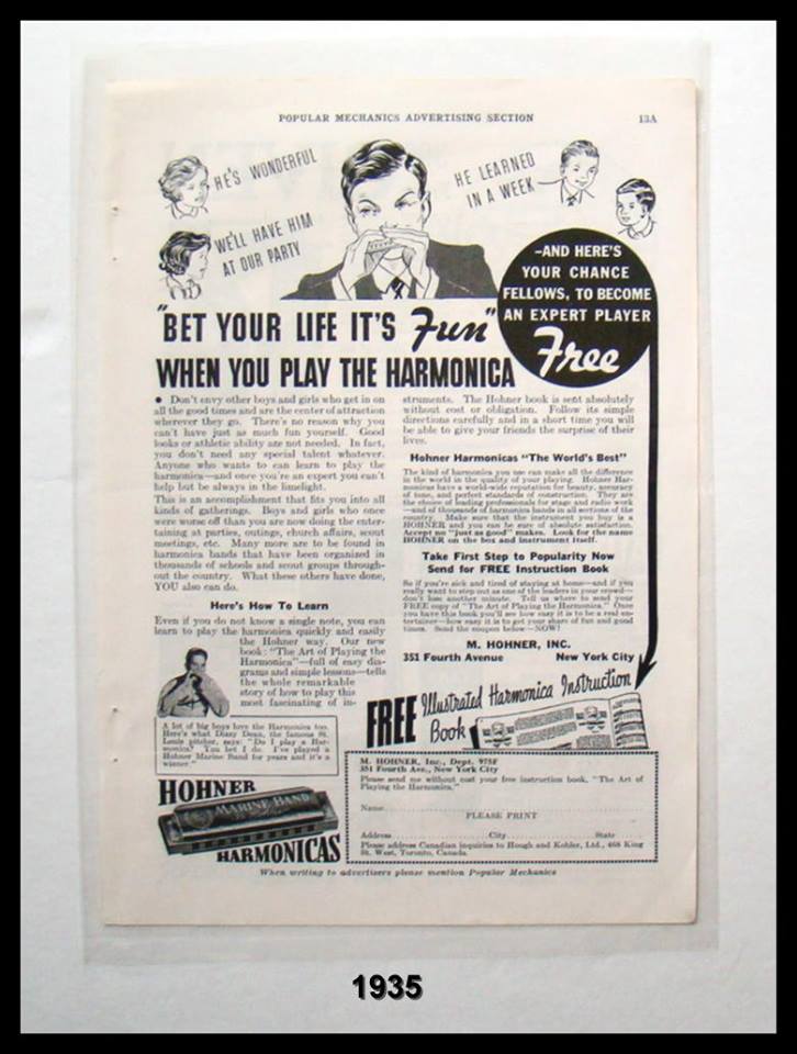 Janela aberta - Blogue de harmonica: Doc's Vintage Harmonica Collectables