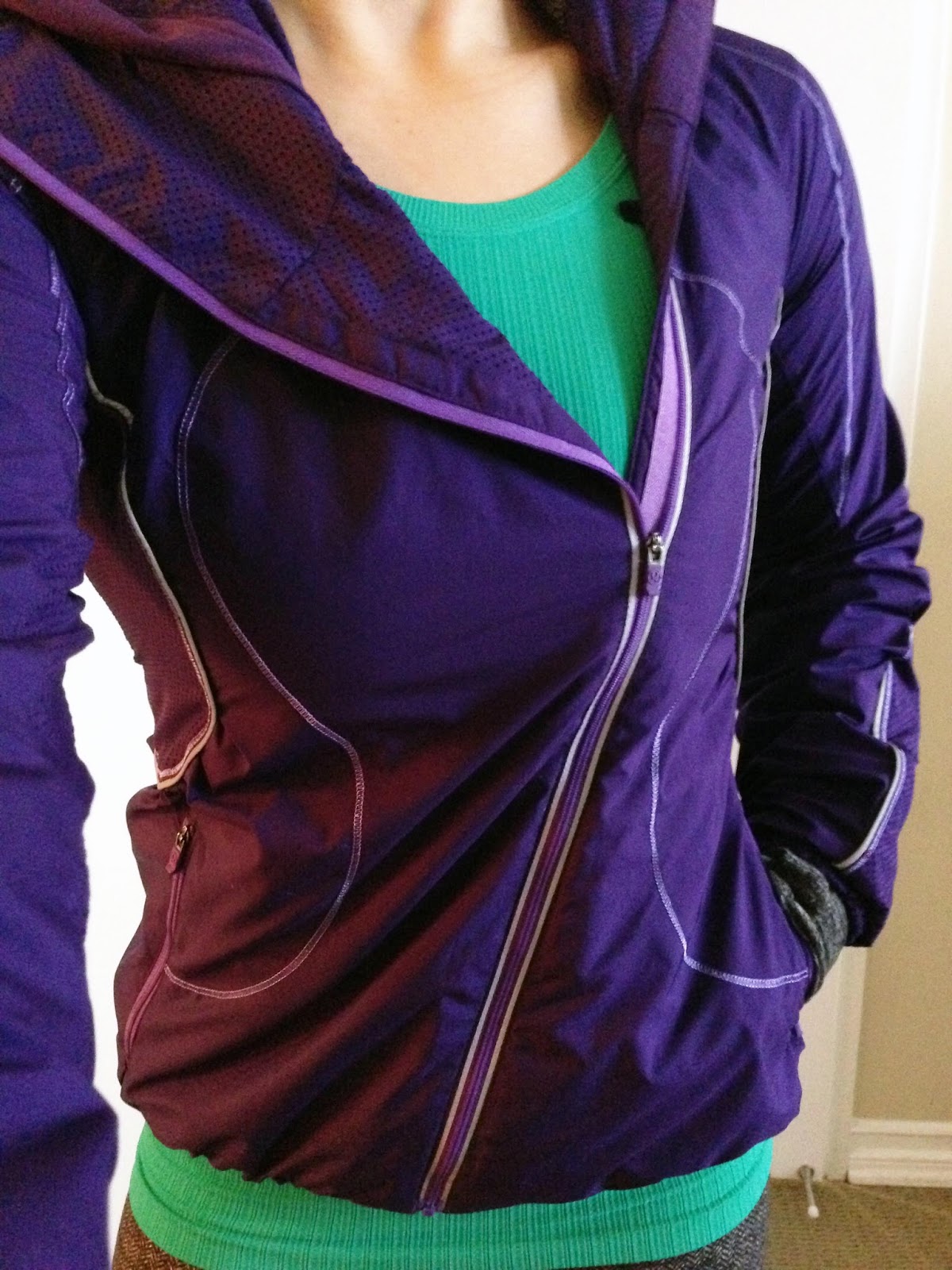 My Superficial Endeavors: Lululemon Inspire Jacket in Lolo Purple!