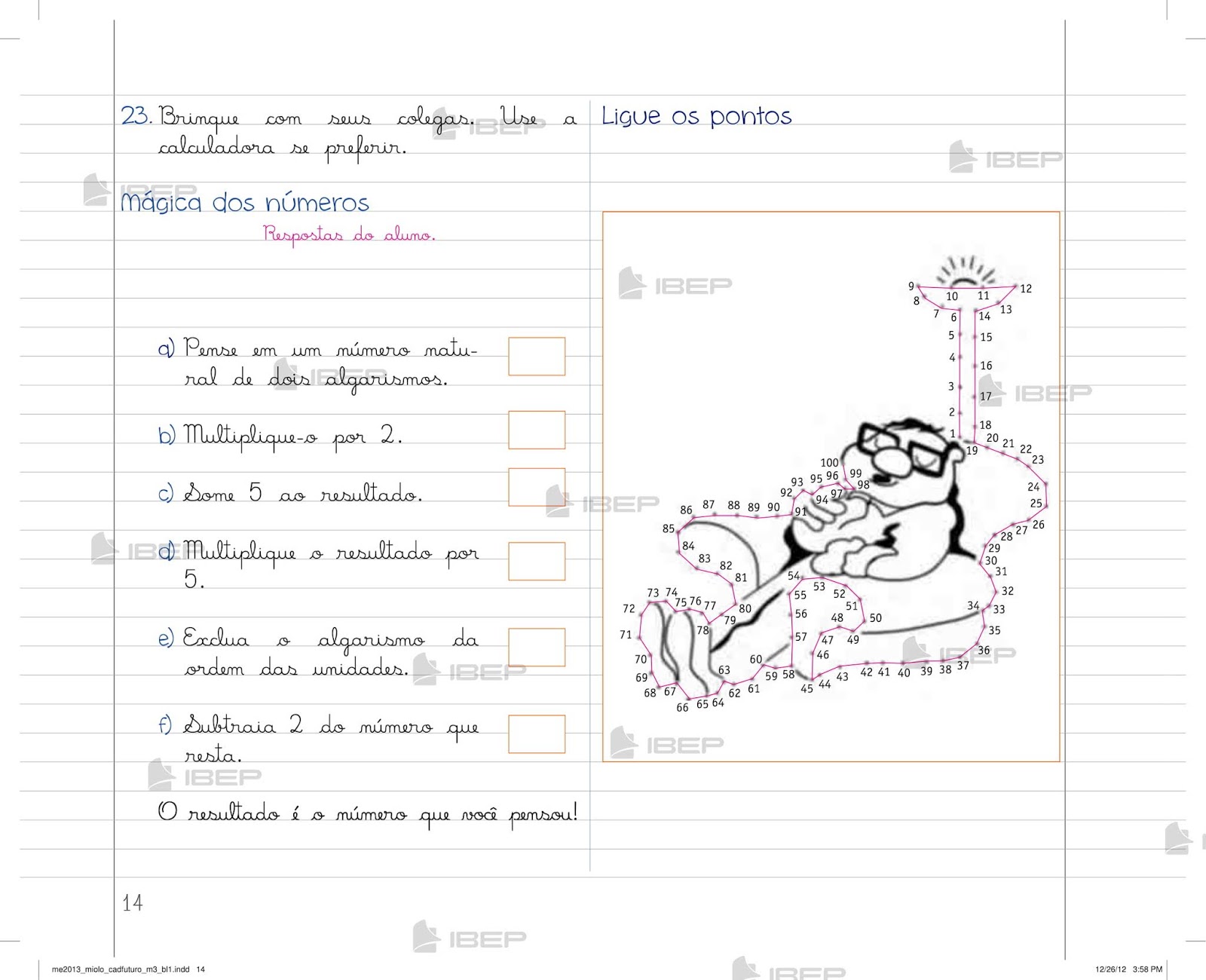 CADERNO DO FUTURO 3 ANO MATEMÁTICA PROFESSOR. - Aprender e Brincar