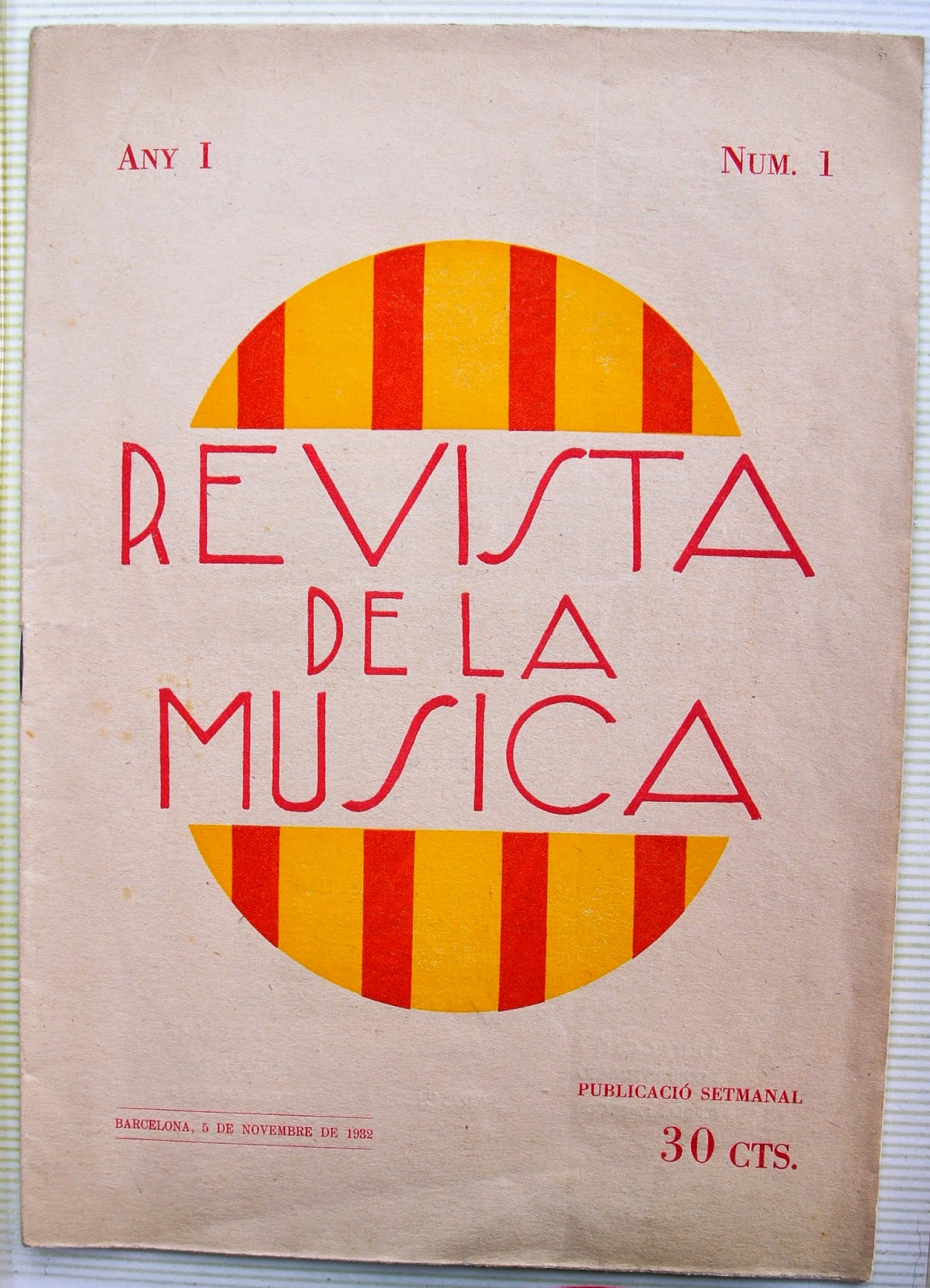 Animas Acústicas: El primer número de la Revista de la Música