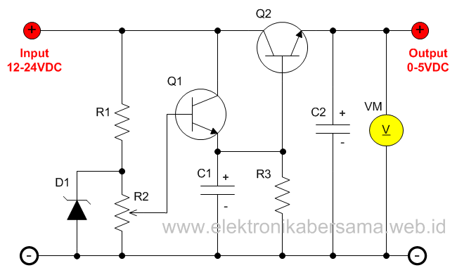 Rangkaian Variable DC to DC Converter | Elektronika Bersama