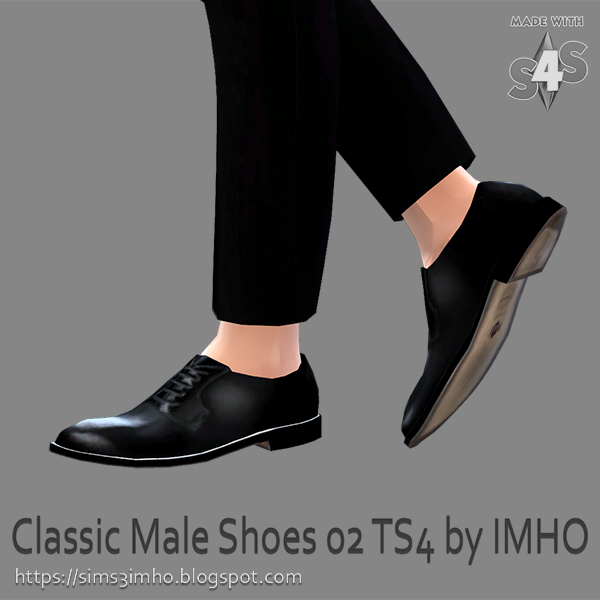 IMHO sims: Classic Male Shoes #02 TS4 by IMHO
