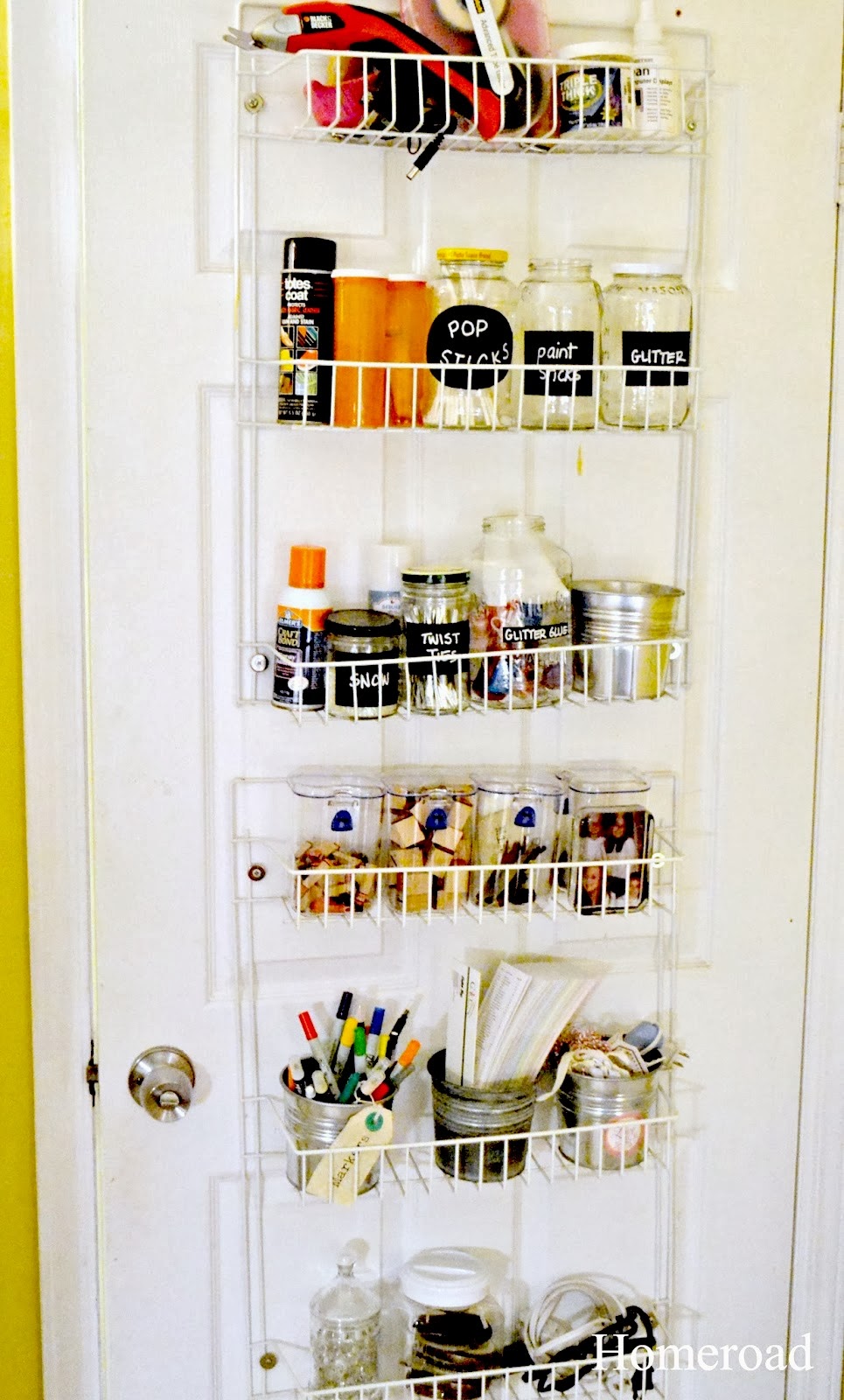 Craft Room with Unique Storage Ideas