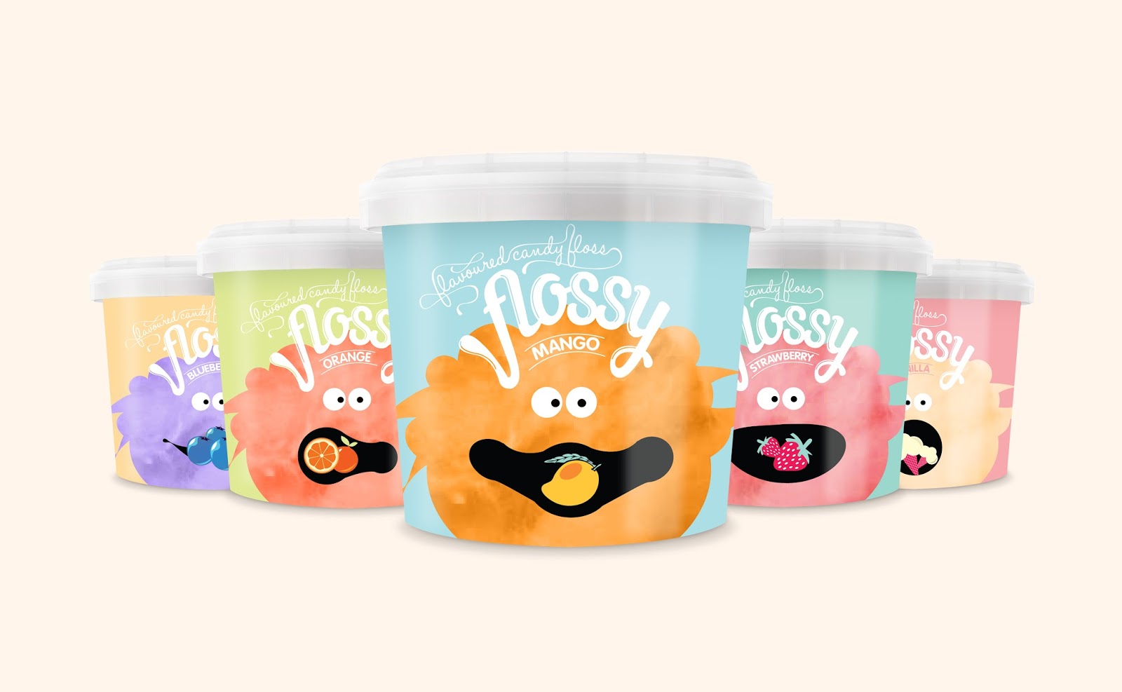 FLOSSY - Flavoured Candy Floss on Packaging of the World - Creative ...