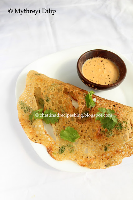 Rava Dosa - Crispy Rava Dosai - Chettinad Recipes