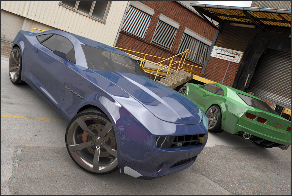 Lindsey McLendon : CG Car Model on Backplate in 3ds Max