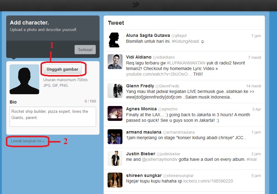 Cara Membuat Twitter 2012 ~ Blog for Vanz