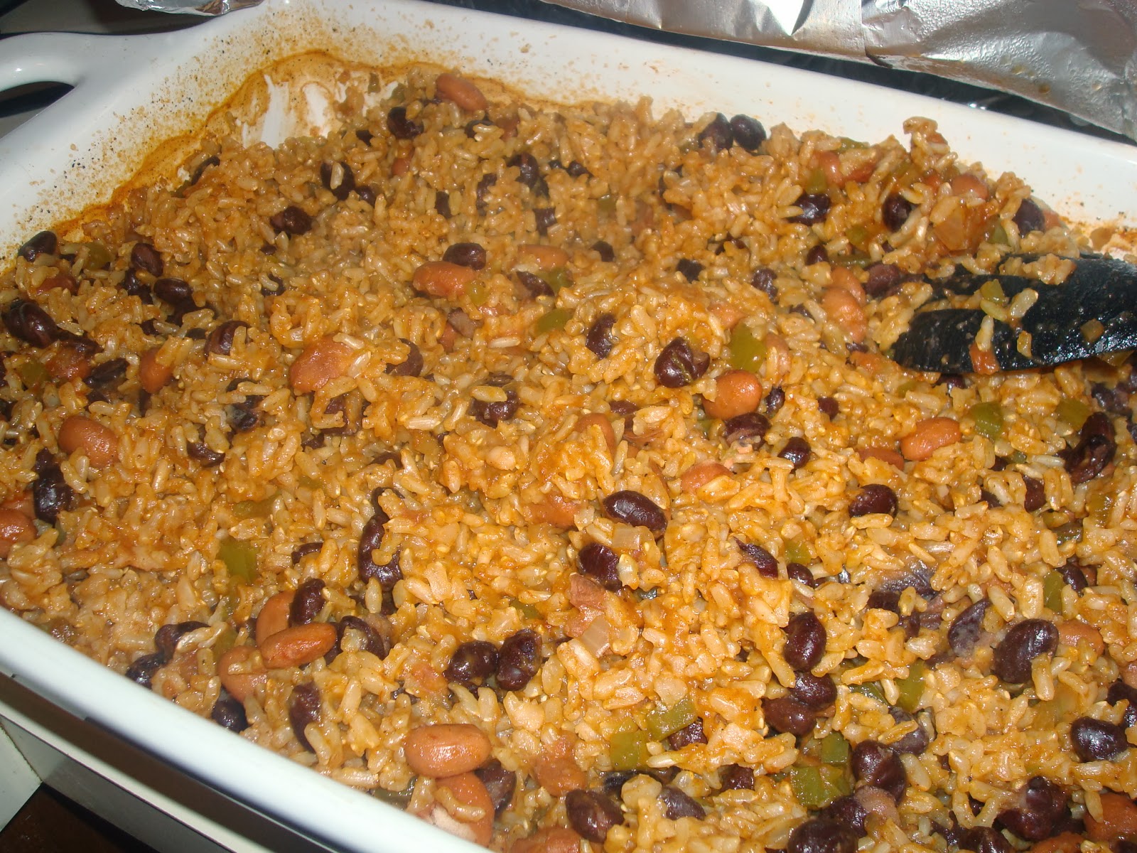 mocha me: Baked Rice and Beans
