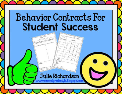 Second Grade Style: Beyond the Clip Chart...How I Use Behavior Contracts