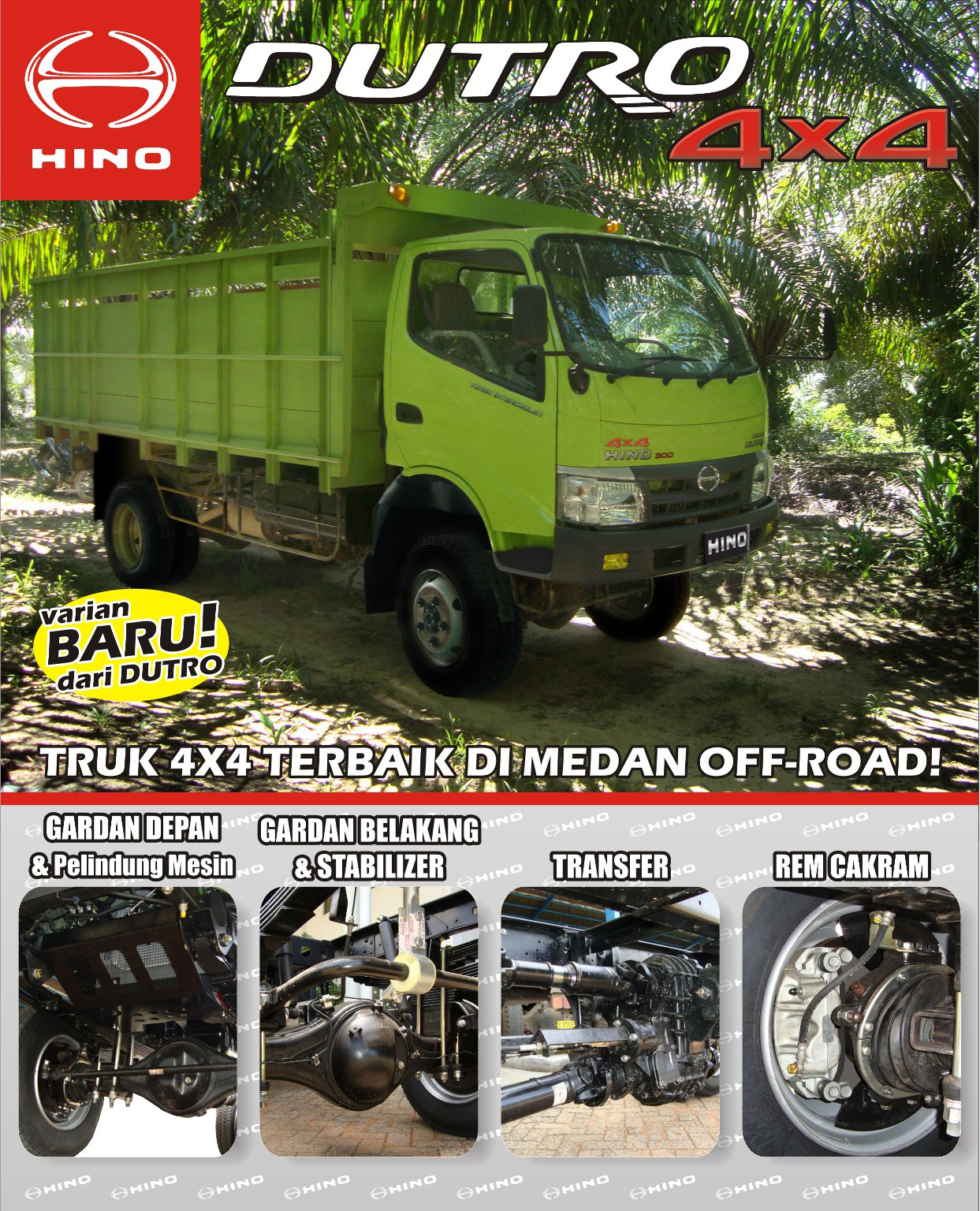 DEALER HINO KALBAR: Dutro 130 HD 4 x 4
