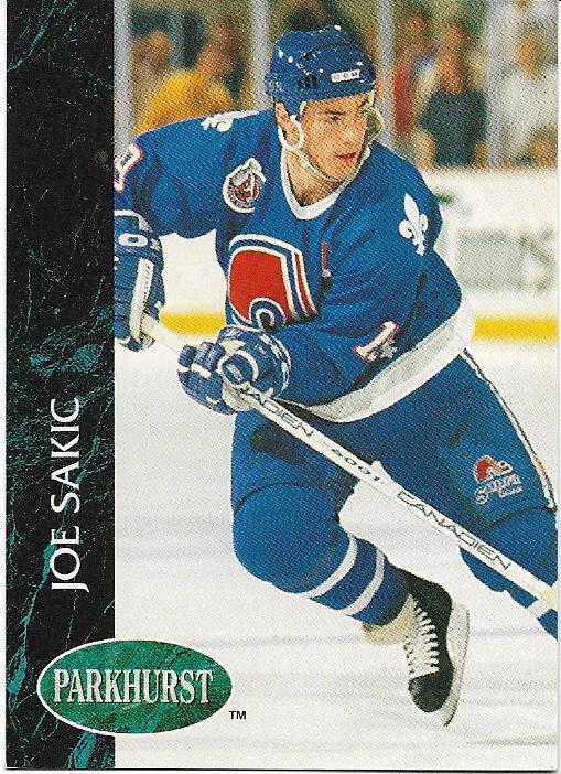 My PCs--one card at a time: Joe Sakic card #51 1992-93 Parkhurst #147