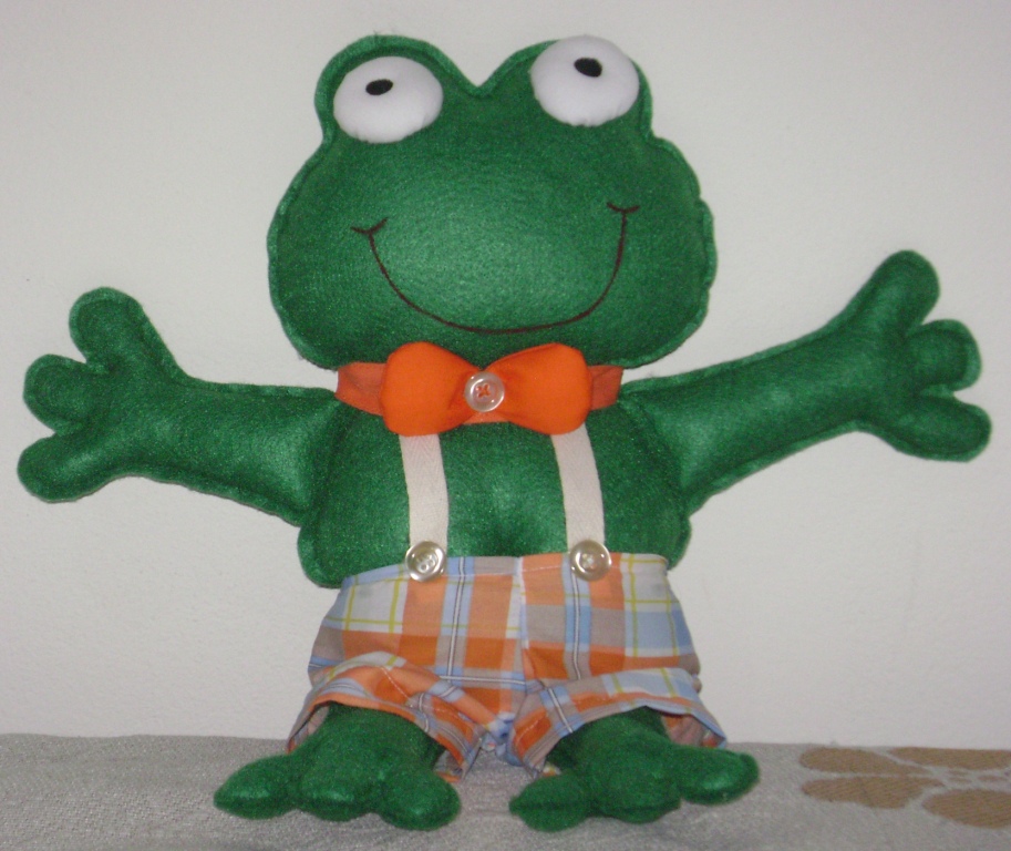 boa idéia artesanato: Boneco de Sapo