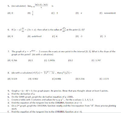 Math Teacher Mambo: Calculus Practice