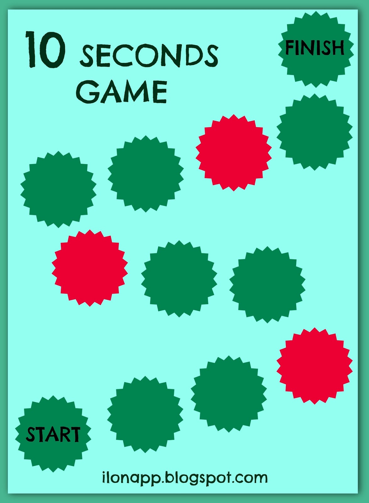 10 SECONDS GAME - A VOCABULARY GAME (PRINTABLE) - English Freak ...