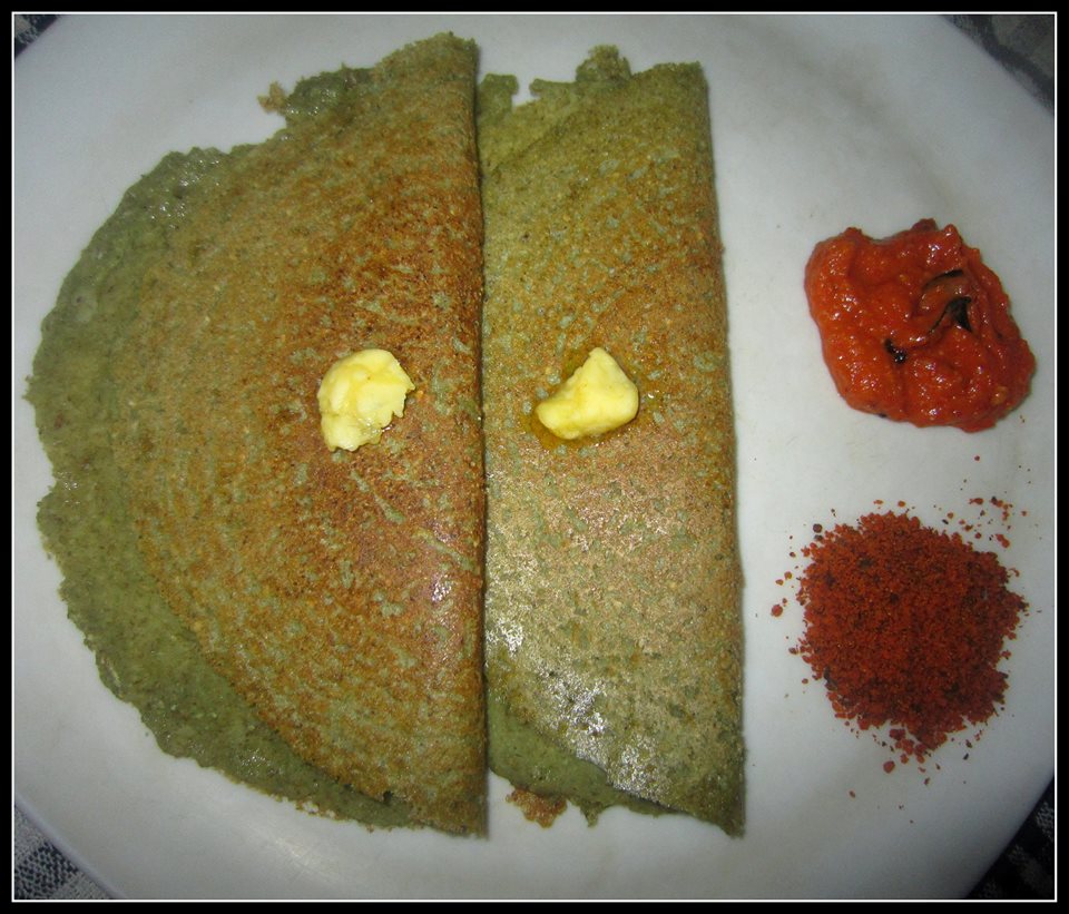 Archies Authentic Touch: Foxtail millet Pesarattu /Navane akki dosa