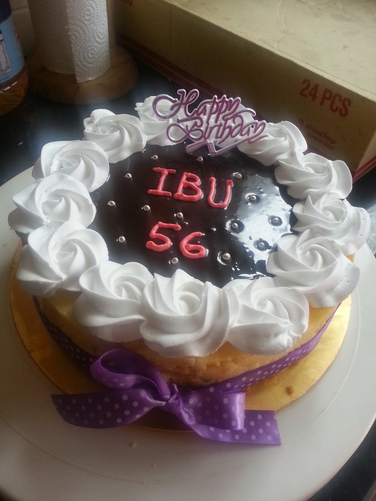 Let's Bake!: Ibu's 56th Birthday Cake