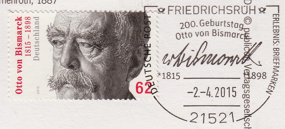 My postcard and stamp week: Germany: Otto von Bismarck