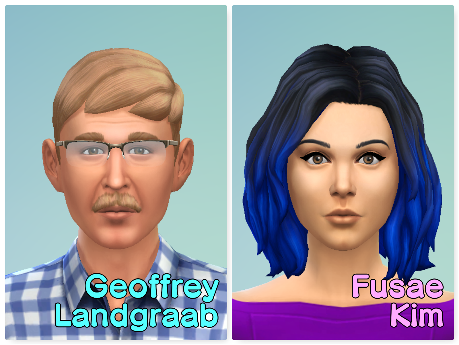 模擬市民4 (The Sims 4): 6th. Geoffrey Landgraab, Nancy Landgraab, Johnny Zest