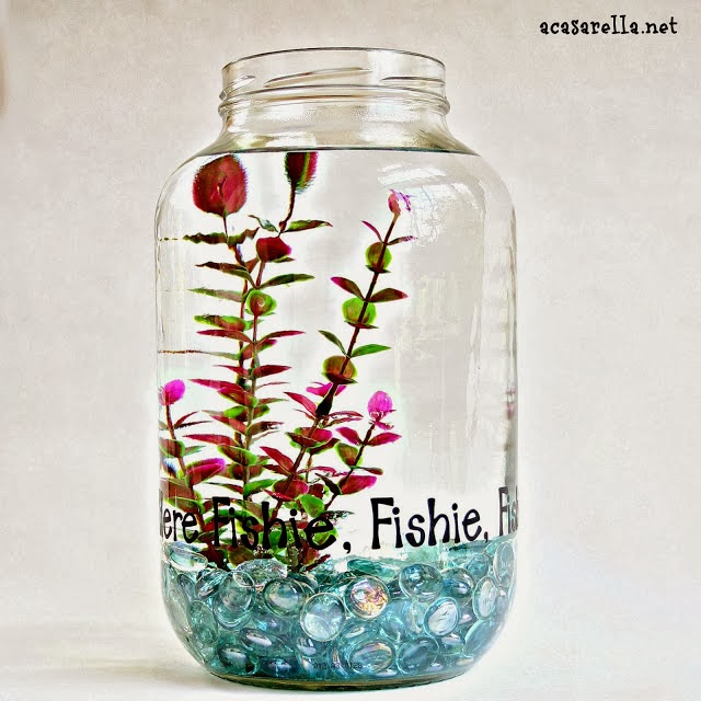 Crafts with Jars: Pickle Jar Fish Bowl