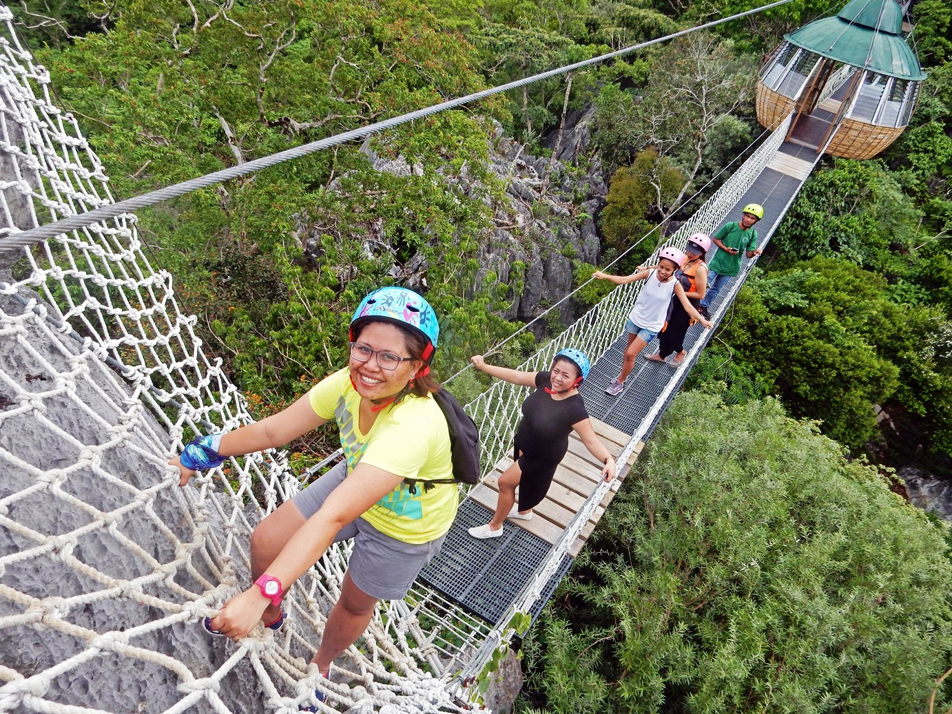 the viewing deck: Afternoon Adventure to Masungi Georeserve