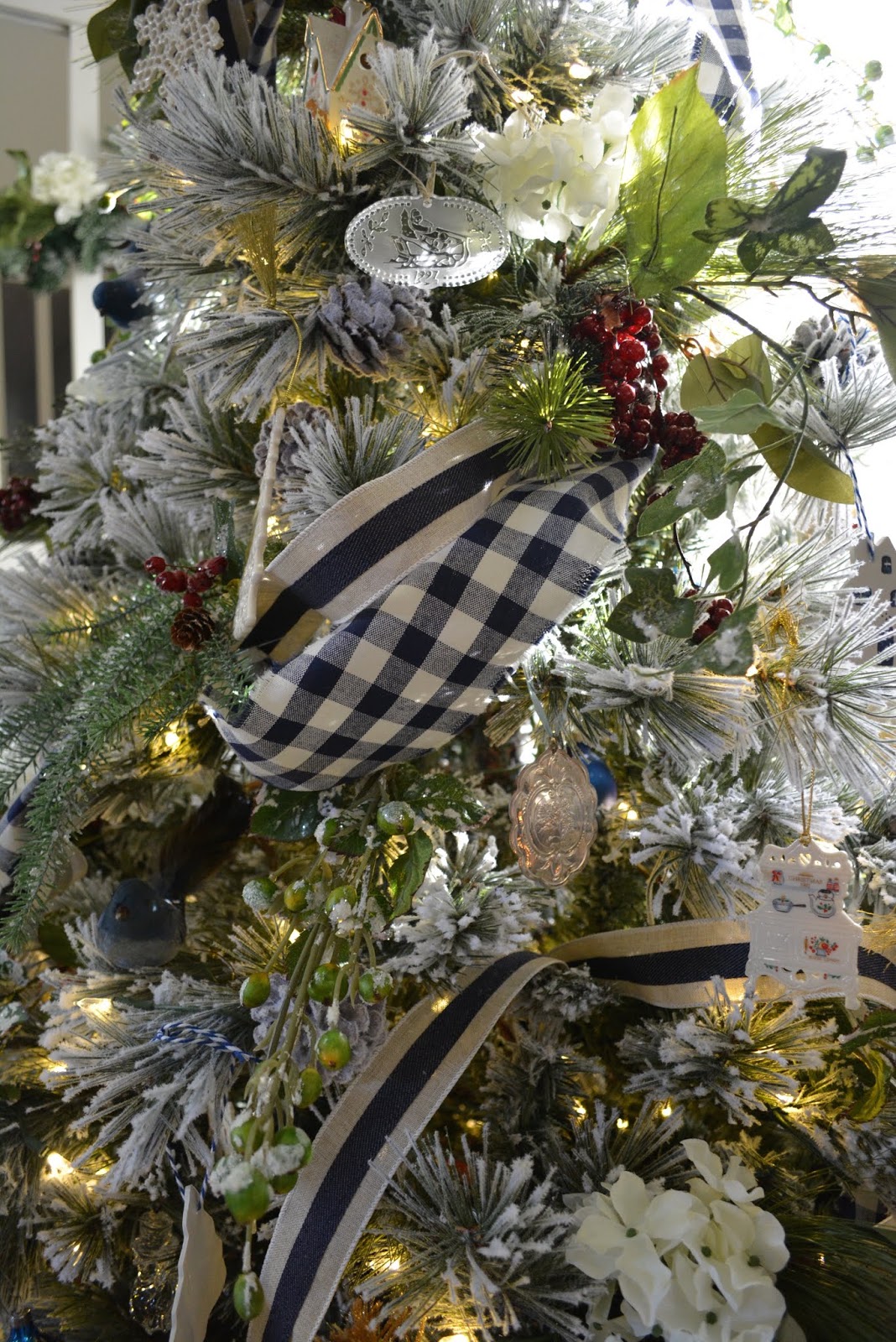 Let's Add Sprinkles: Blue and White Buffalo Check Valances