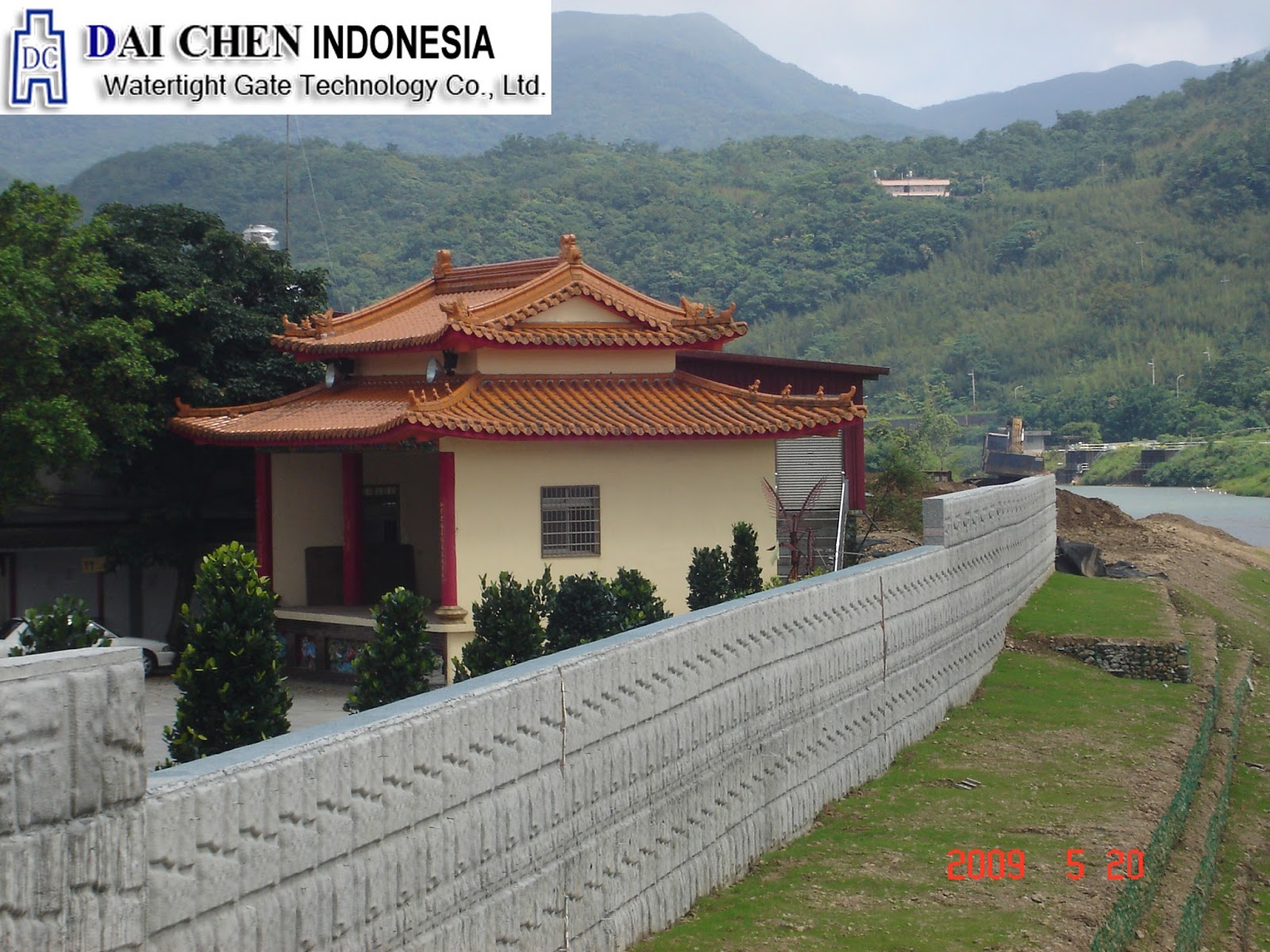 Flood Gate Daichen Indonesia: penahan banjir sungai