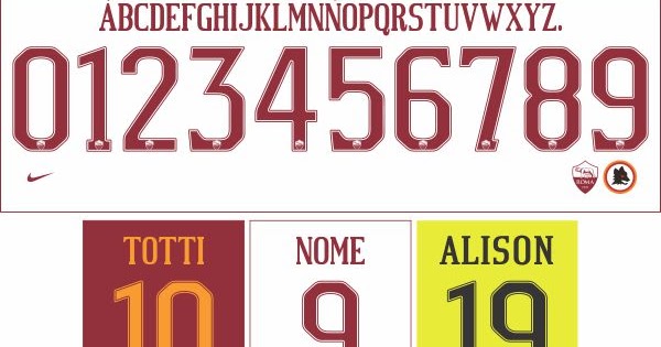 AS Roma 2016-17 font