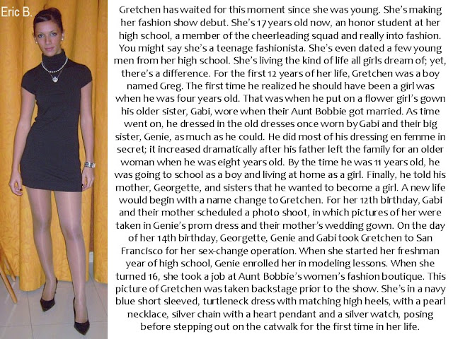 Eric's Transgender Captions: Fashion Show Debut