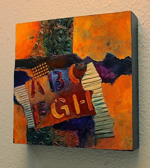 CAROL NELSON FINE ART BLOG: Mixed Media Abstract Painting "ABC FGH" by ...