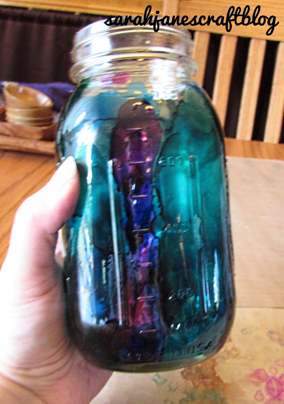 Alcohol Ink Mason Jar