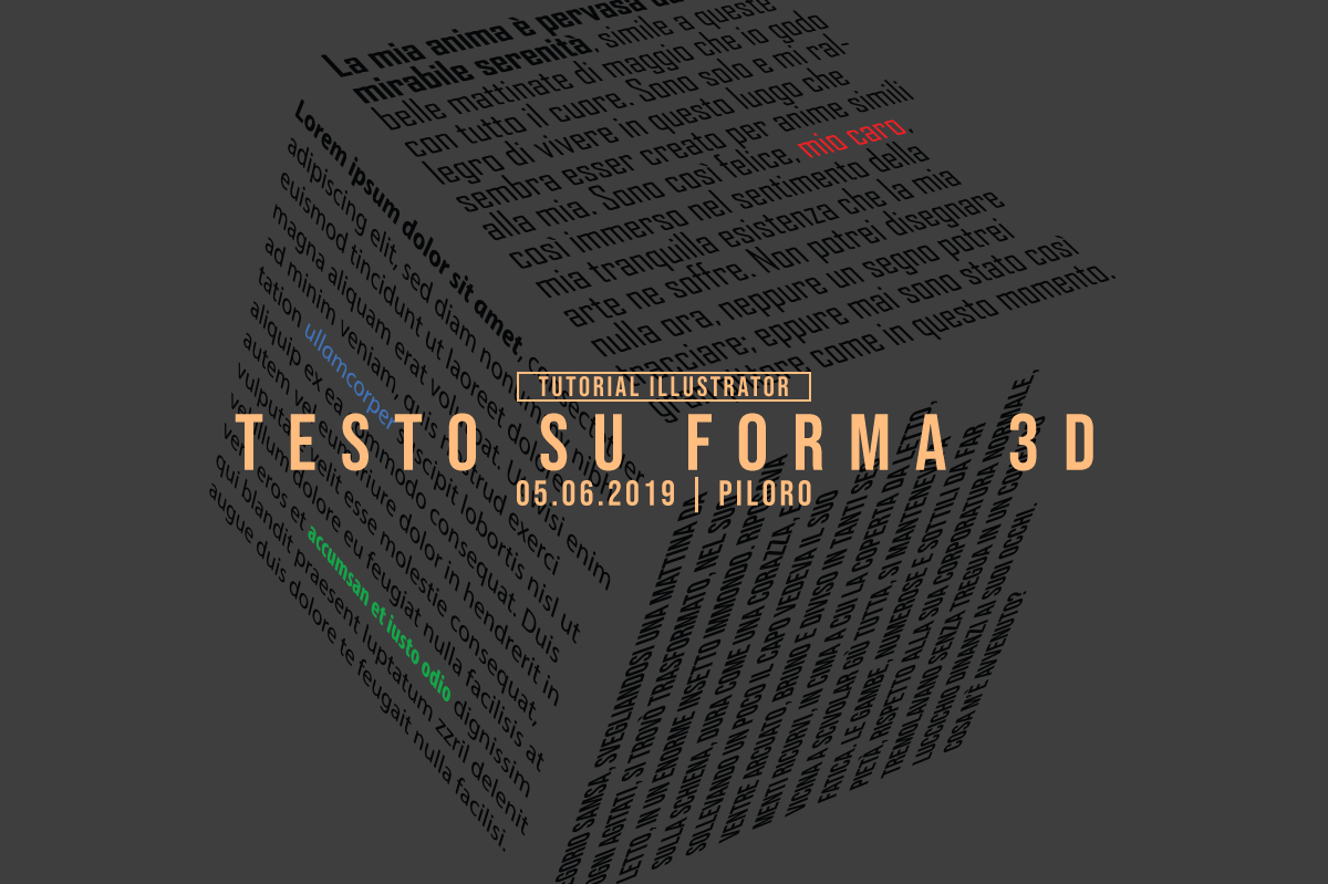 Tutorial Illustrator - Testo su forma 3D