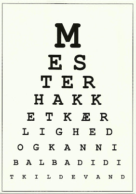 Przypadki Maratońskie: Dania #2 Podręczna tablica Snellena