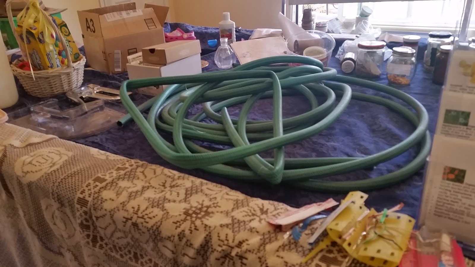 Frugal Garden Girl: Garden Hose Door Mat