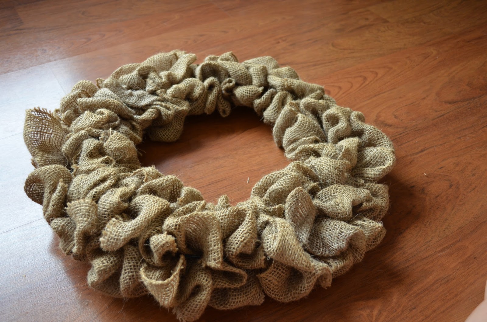 House in the Heights: Burlap Wreath Tutorial