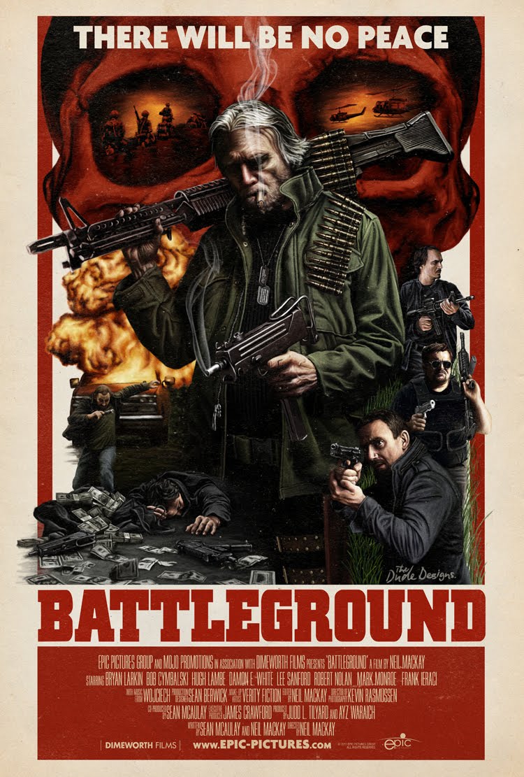 Tom Hodge - The Dude Designs - Dude Apparel : BATTLEGROUND poster