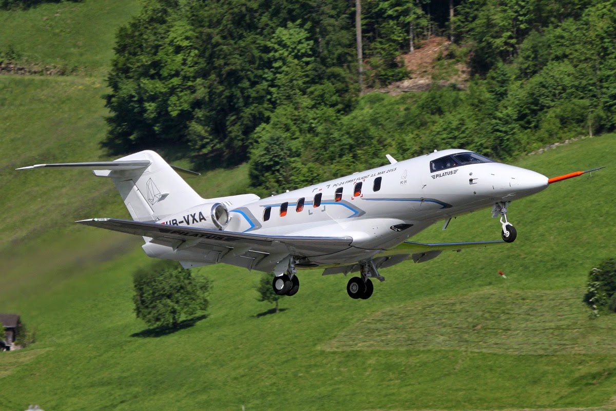 Planes and Trains - Planes 2015: HB-VXA / Pilatus PC-24 / Pilatus ...