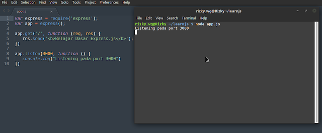 Node.js - Belajar Dasar Express.js