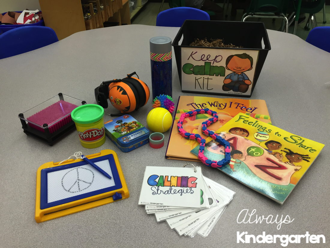 Calm Down Kits for the Elementary Classroom - Always Kindergarten