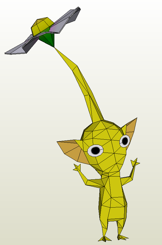 Paper & Craft: Yellow Pikmin papercraft