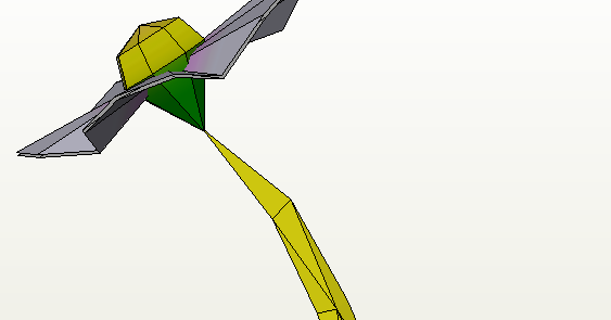 Paper & Craft: Yellow Pikmin papercraft