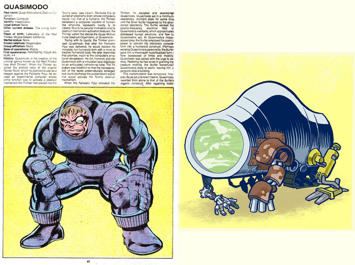 The Official Handbook to the Marvel Universe - REDUX Edition: QUASIMODO ...