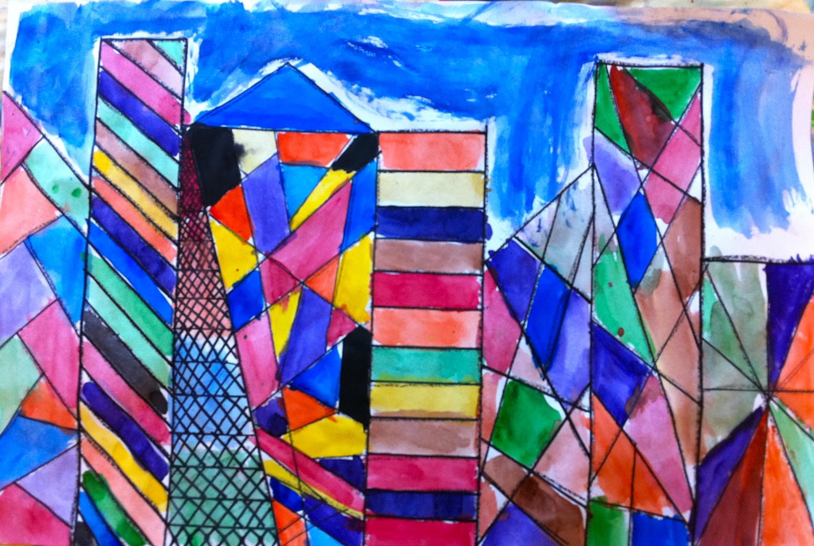 Expression of Imagination: Paul Klee Inspired Cityscapes by Gr.7