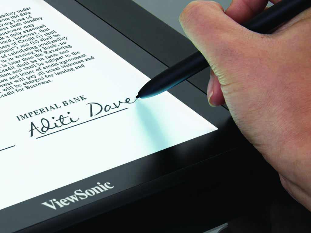 ViewSonic Digitizer Module Enhances Advanced Virtual Teller Machine ...