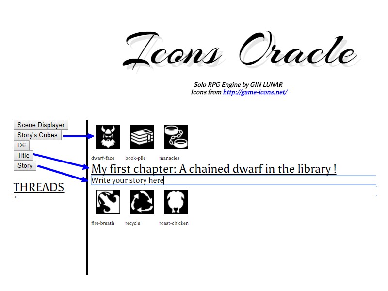 LunchBox RPG - solo rpg ultra light: ICONS ORACLE