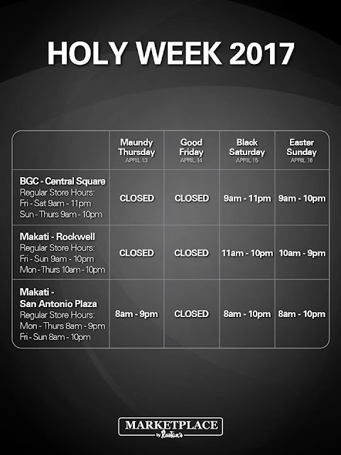 Manila Shopper: Holy Week / Lenten 2017 Schedule of Malls, Supermarkets ...
