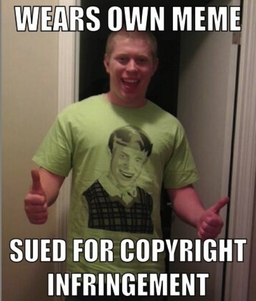 Wears own meme sued for copyright infringement