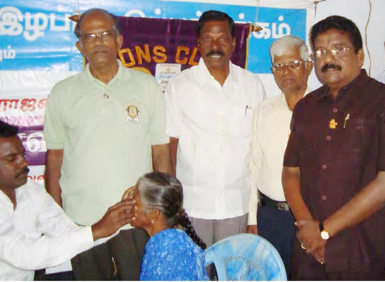 LIONS: EYE CAMP @ Pallapuram (A Hamlet near Lalgudi Village)
